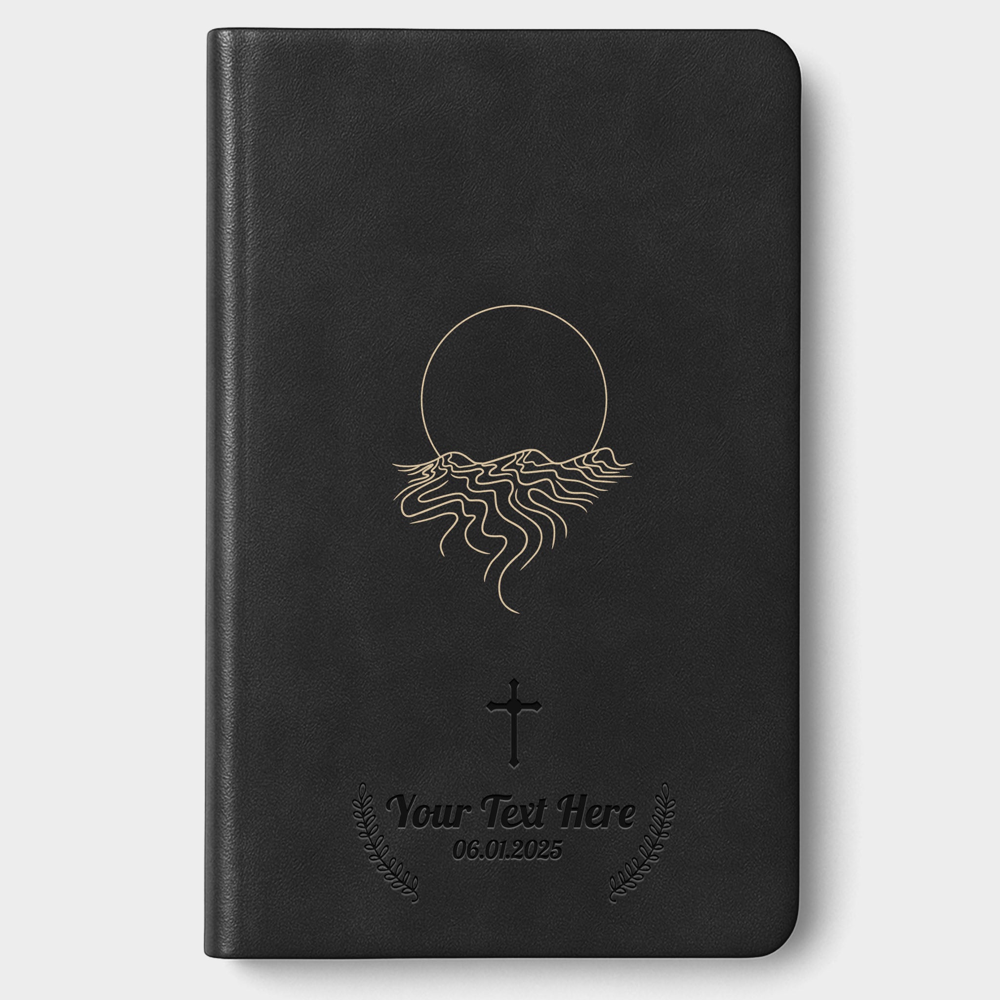 Personalized The Message Large Print Bible - Desert Night Black Thinli ...